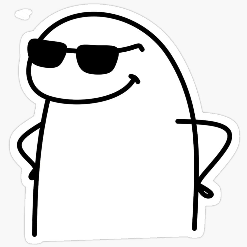 Kira Sticker - Flork With Glasses - Phone Stickers, Waterproof Decals ...