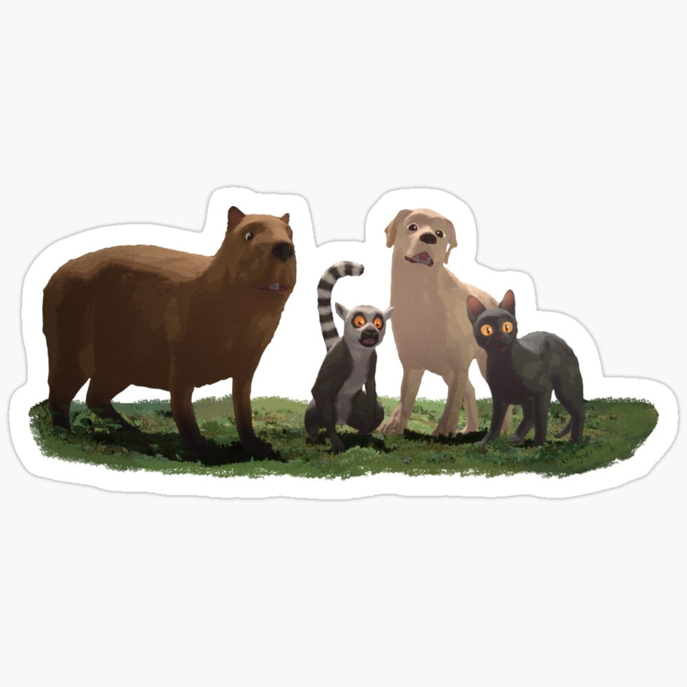 Kira Sticker - Flow Animals Sticker - Walmart.com