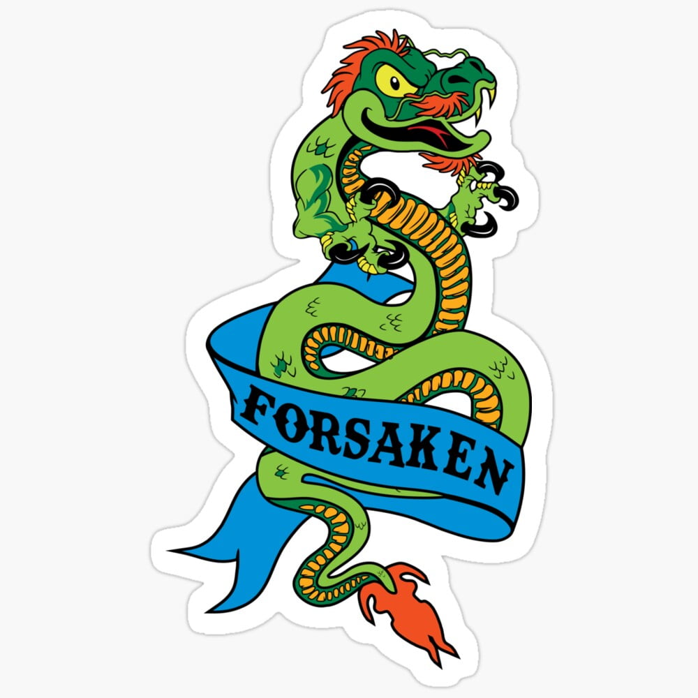 Kira Sticker - Forsaken Dragon Tattoo - Phone Stickers, Waterproof ...
