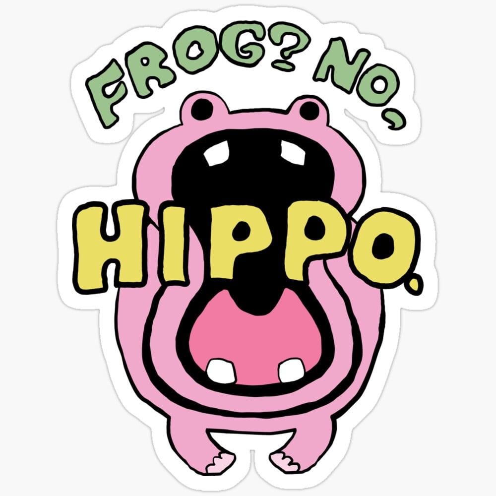 Kira Sticker - Frog? No, Hippo. Gift For You - Phone Stickers ...