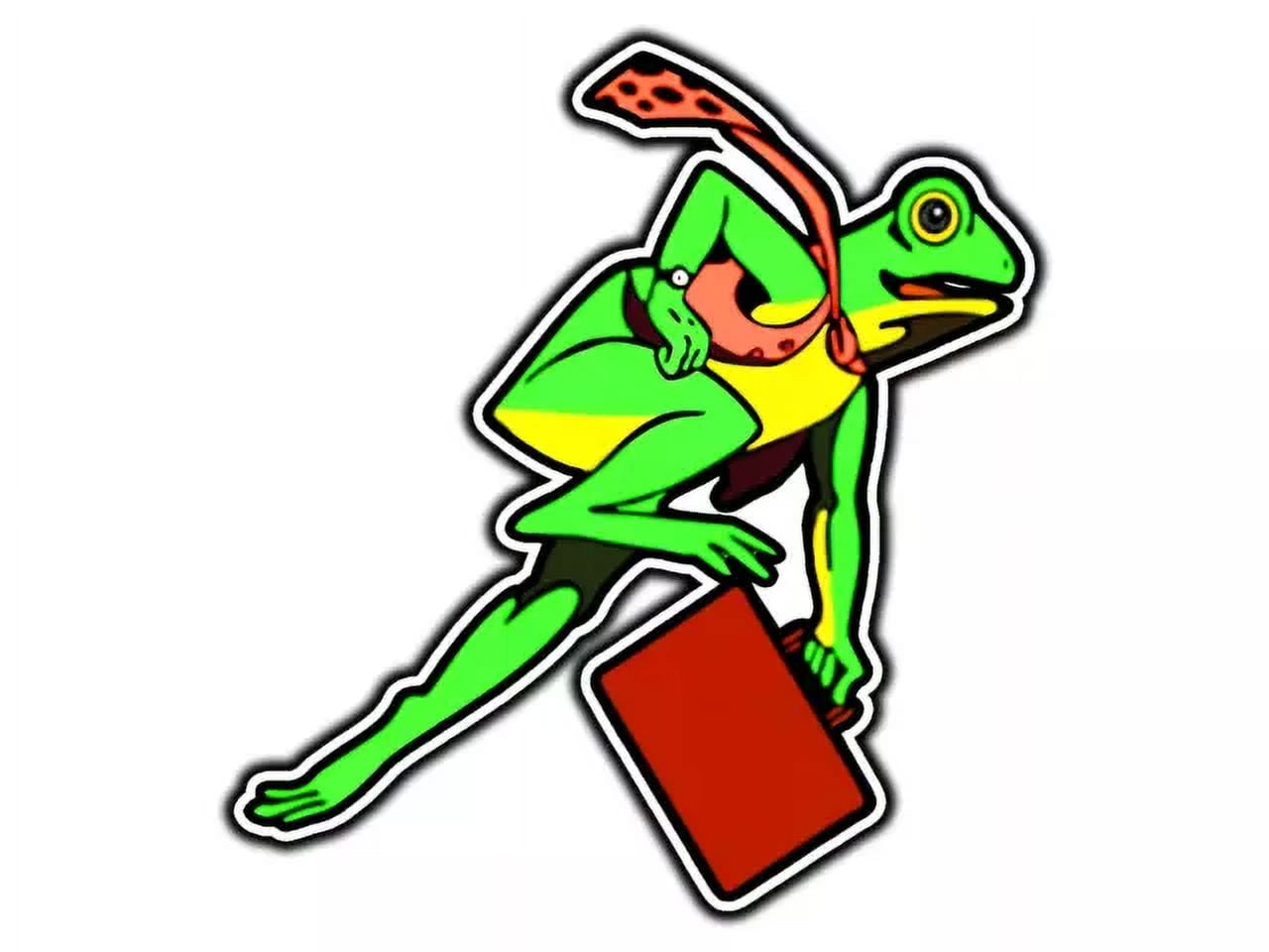 Kira Sticker With Frogger Arcade Game Frog Icon Emblem Decorative Laptop, Phone Stickers ...