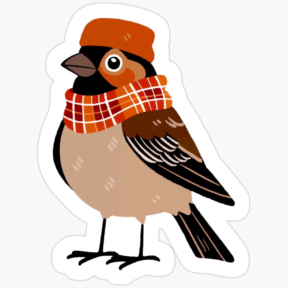 Kira Sticker - Frosty Birchbeak, The Minnesotan Bird Gift For You ...