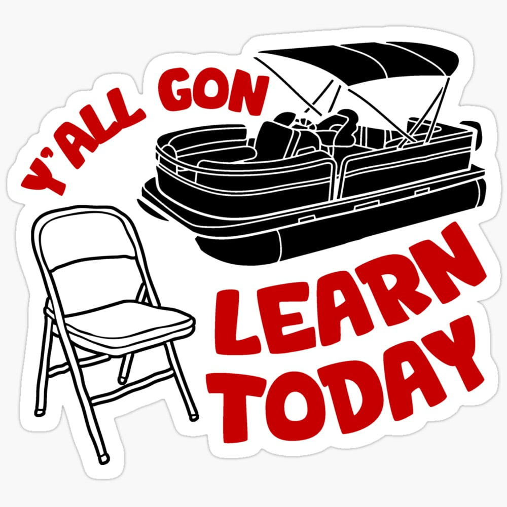 Kira Sticker - Funny Alabama Boat Brawl Fight Viral Video Pontoon Boat ...