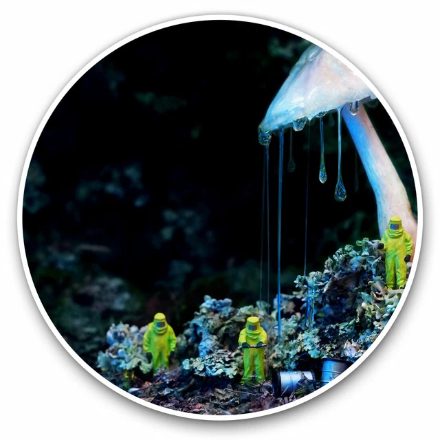 Kira Sticker With Funny Alien World Mushroom Cool Gift Decorative ...