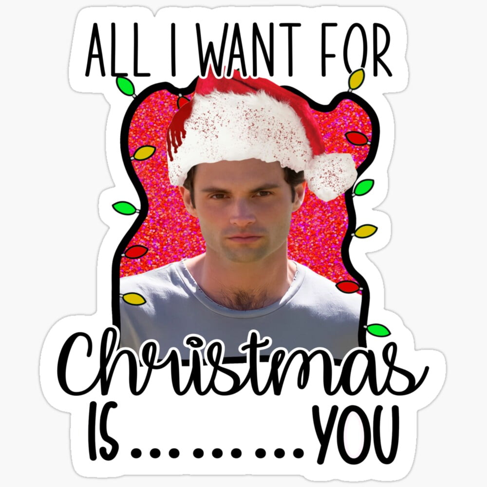 Kira Sticker - Funny Christmas Xmas You Glass Box Joe Goldberg Netflix ...