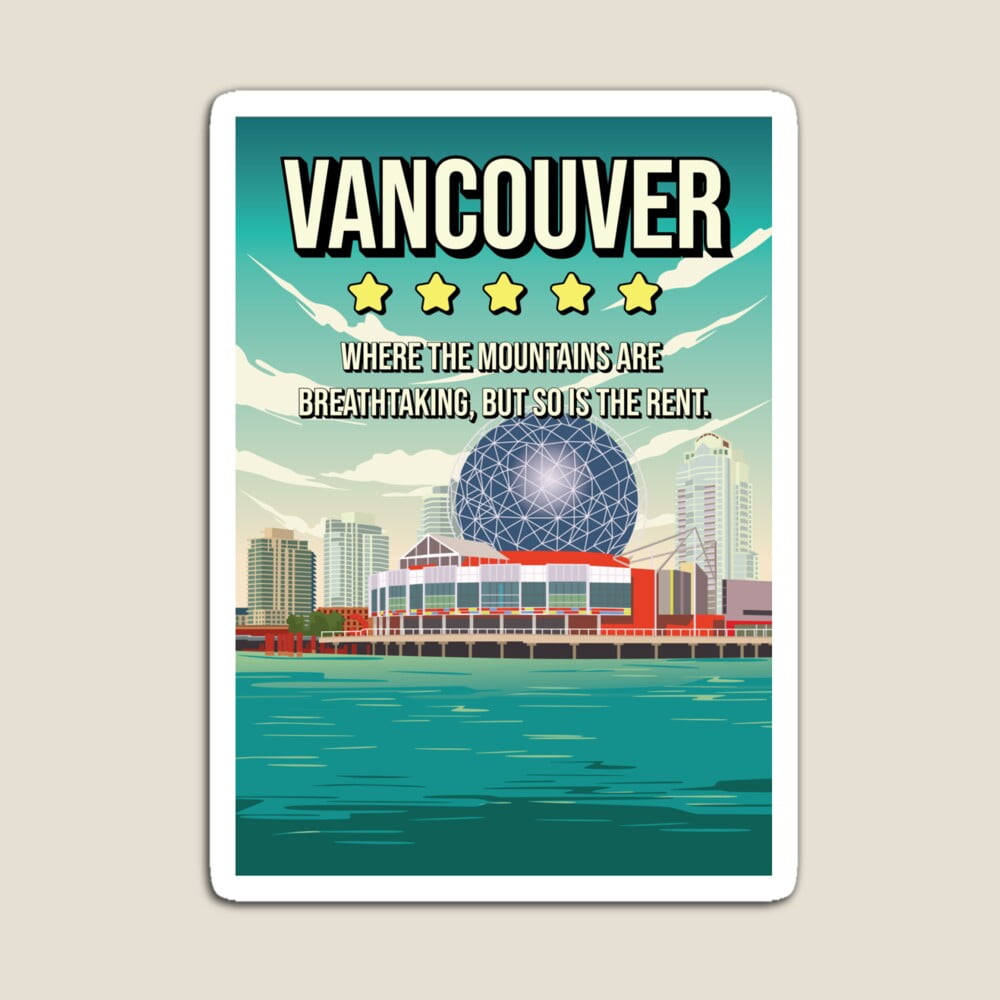 Kira Sticker With Funny Dark Humor Vancouver Canada Travel Poster ...
