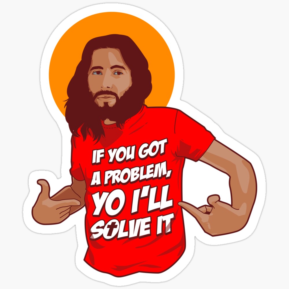 Kira Sticker Funny Jesus Humor Meme Yo Ill Solve It - Perfect Birthday ...