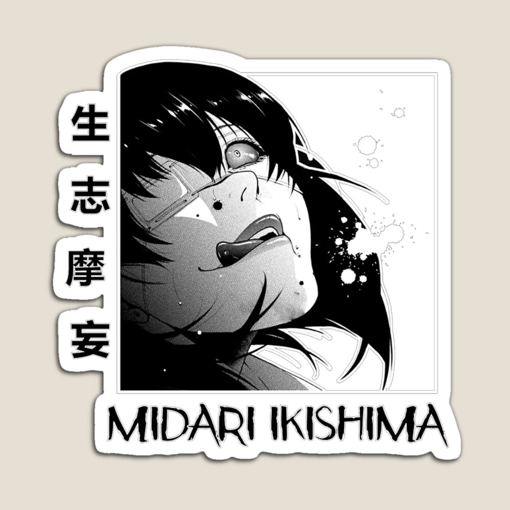 Kira Sticker With Funny Midari Ikishima Gift Anime Kakegurui Ll ...