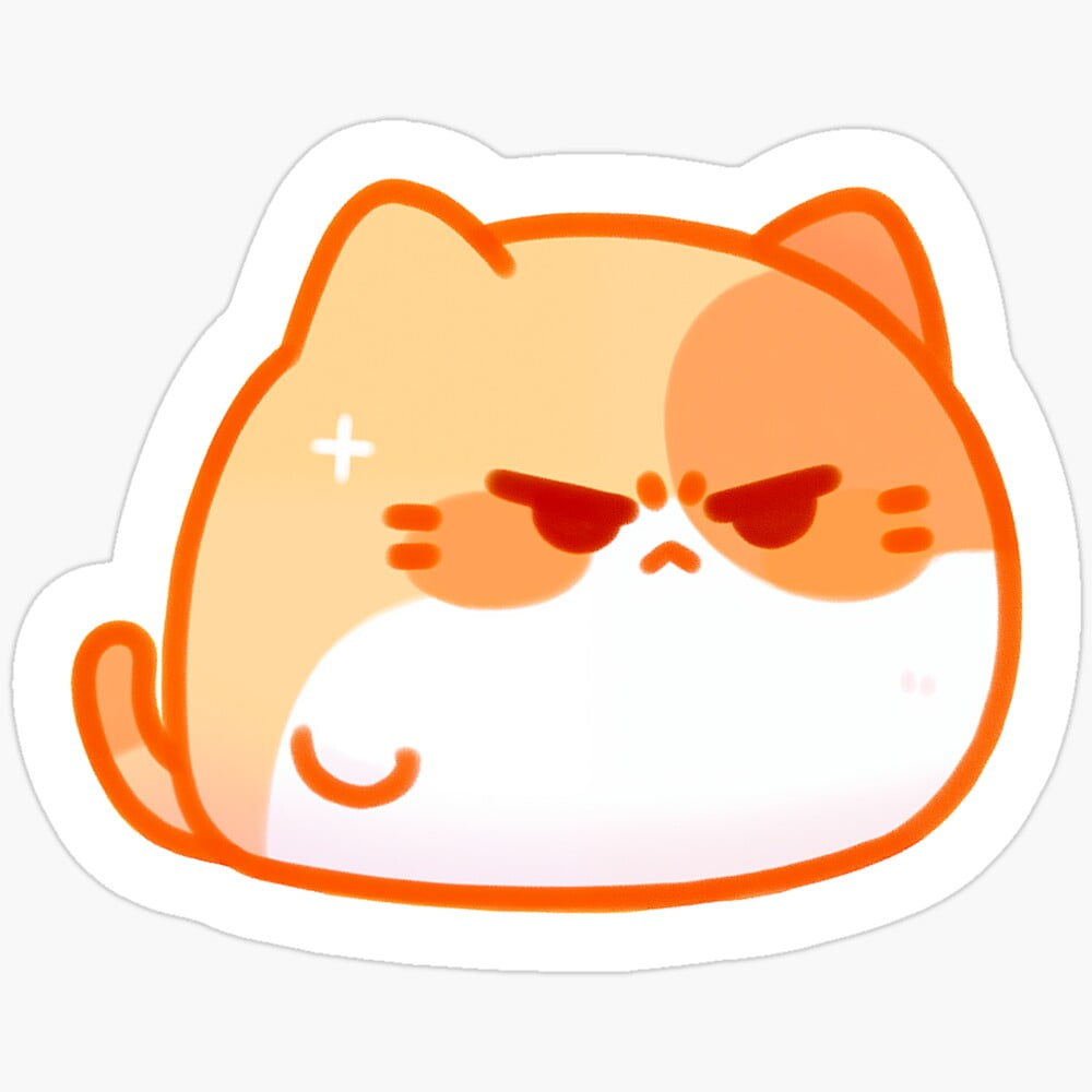 Kira Sticker - Fusspot Fluff Gift For You - Phone Stickers, Waterproof ...