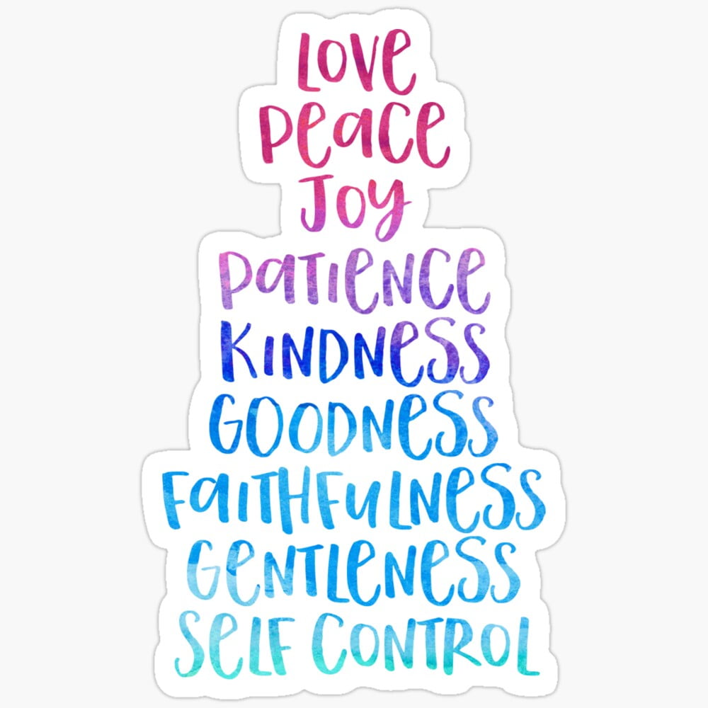Kira Sticker Galatians 5:22, Fruits Of The Spirit - Perfect Birthday ...