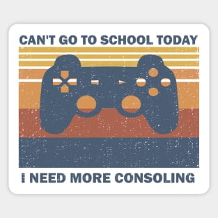 Kira Sticker With Gamer Can'T Go To School Today Need More Consoling ...