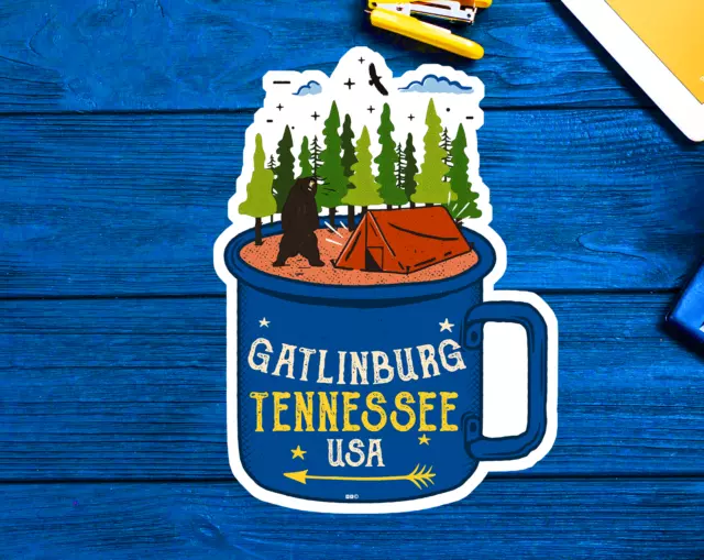 Kira Sticker With Gatlinburg Tennessee Decal Great Smoky Mountains Bear ...
