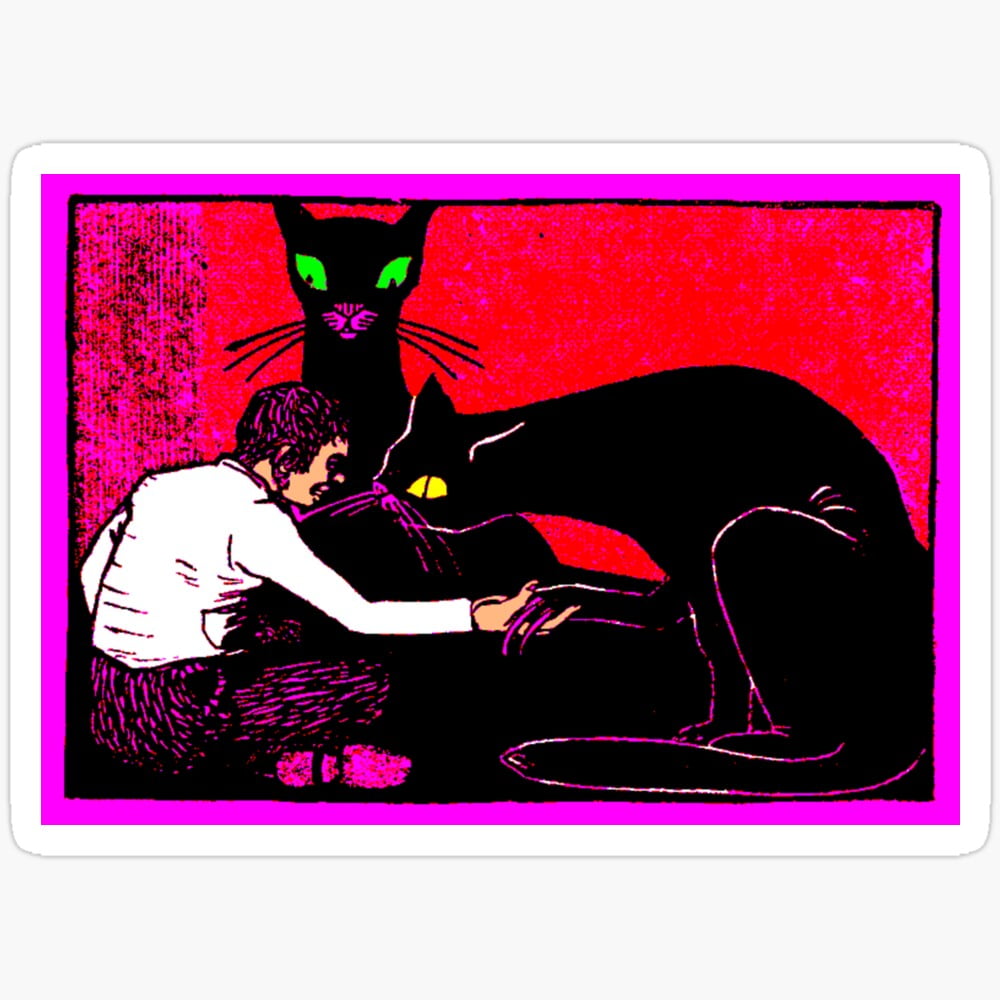 Kira Sticker - Gatto Noir Perfect Sticker Gift For Everyone ) - Walmart.com