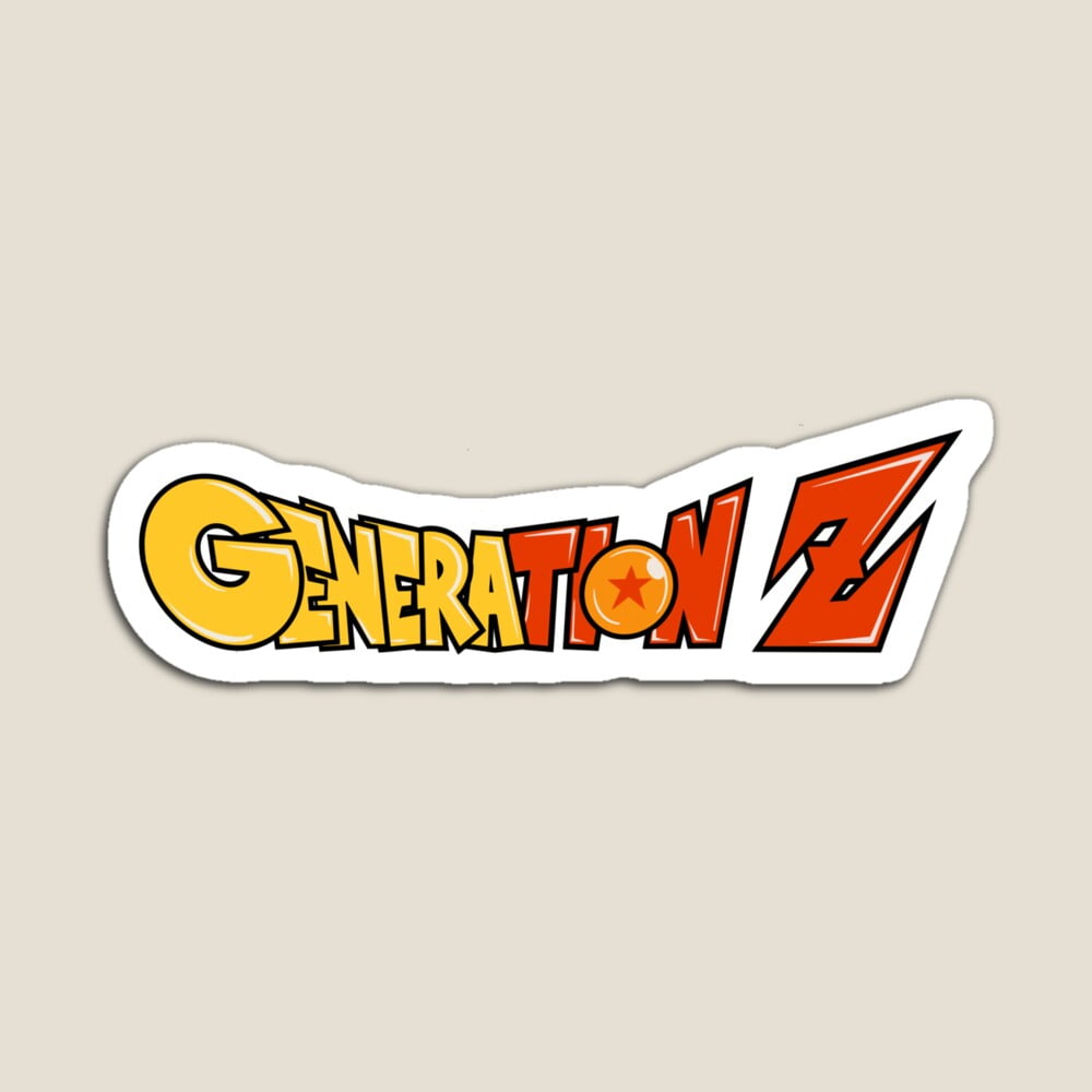 Kira Sticker With Generation Z Dr@G0N B@Ll Z Parody Logo Decorative ...