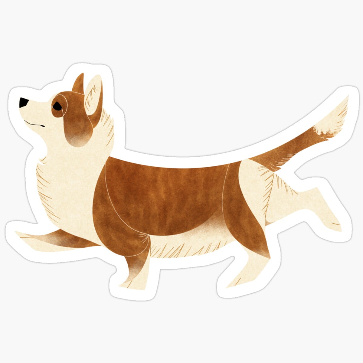 Kira Sticker - Geometric Dogs - Welsh Corgi (Cardigan) Sticker, Funny ...
