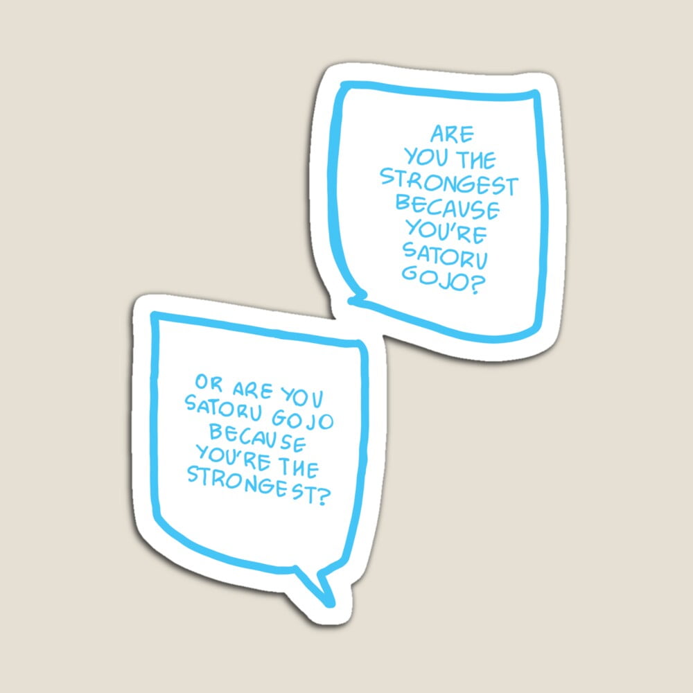 Kira Sticker With Geto And G0Jos Final Conversation, Manga Bubble ...