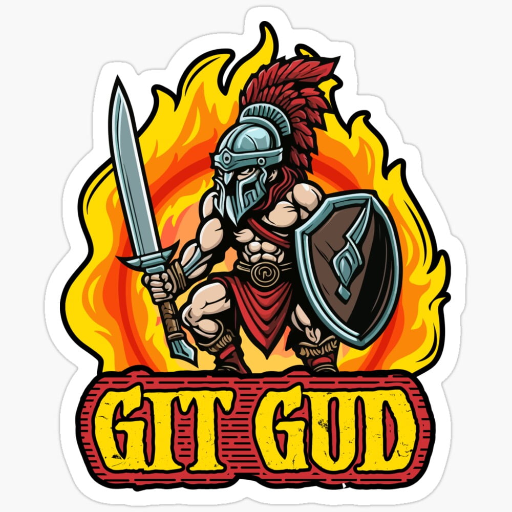 Kira Sticker - Git Gud - Phone Stickers, Waterproof Decals Water ...