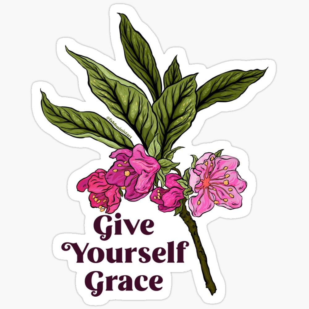 Kira Sticker - Give Yourself Grace Gift For You - Phone Stickers ...