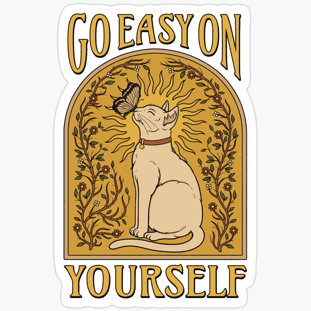 Kira Sticker - Go Easy On Yourself Sticker - Single, Trio, Or Squad ...