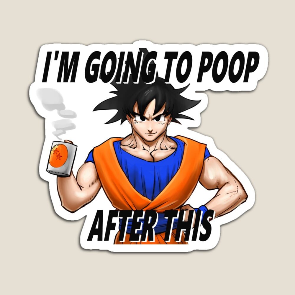 Kira Sticker With I'M Going To Poop After This Funny Anime Coffee Hand ...