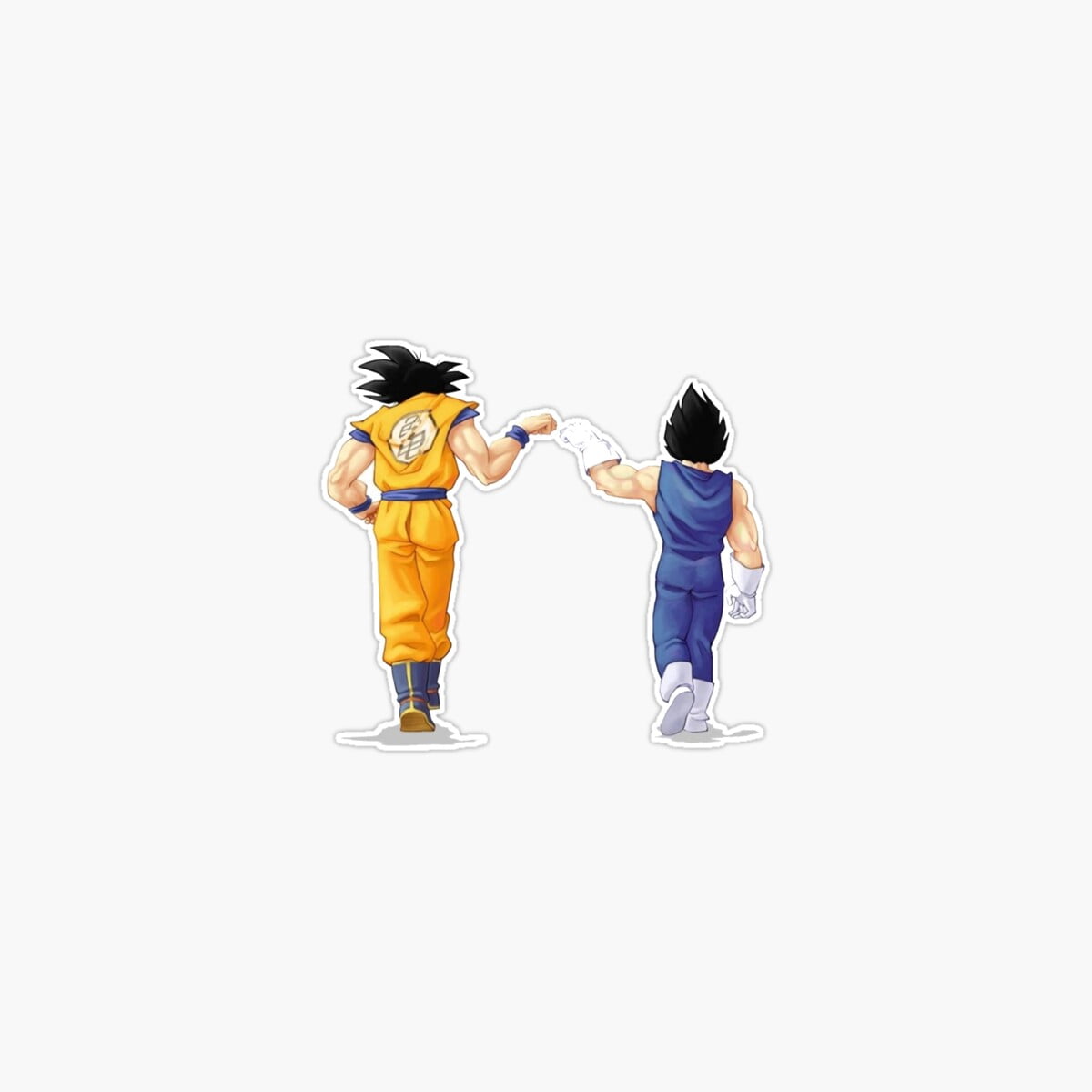Kira Sticker - Goku And Vegeta Fist Bump, Funny Birthday GiftPerfect ...