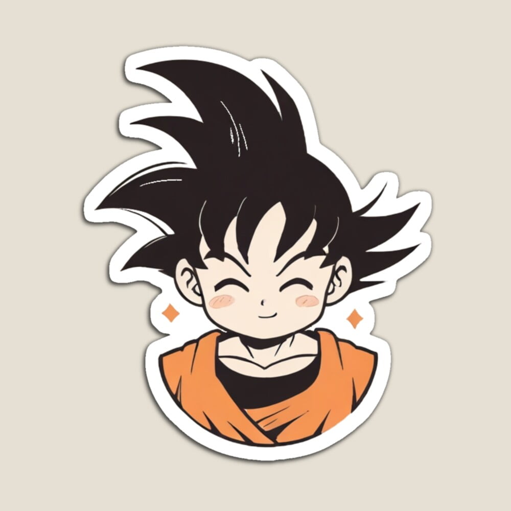 Kira Sticker With Goku: The Promise Of A Bright Future Decorative ...