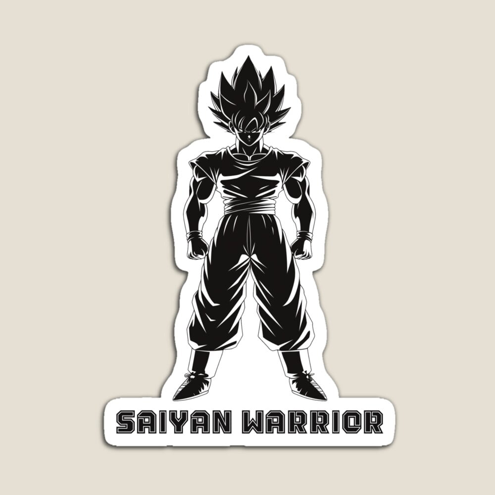 Kira Sticker With Goku Ultra Instinct Silhouette | Saiyan Warrior Shirt ...