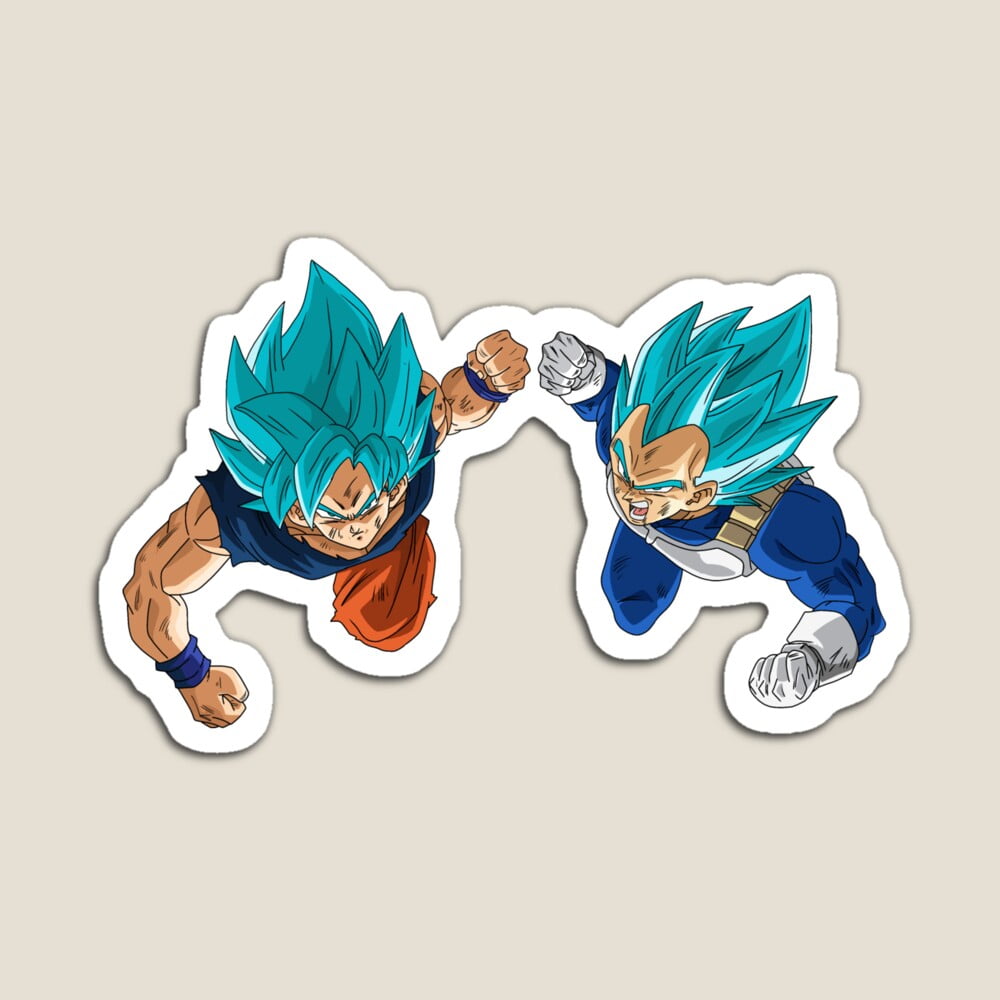 Kira Sticker With Goku And Vegeta Super Saiyan Blue(Best Friends ...