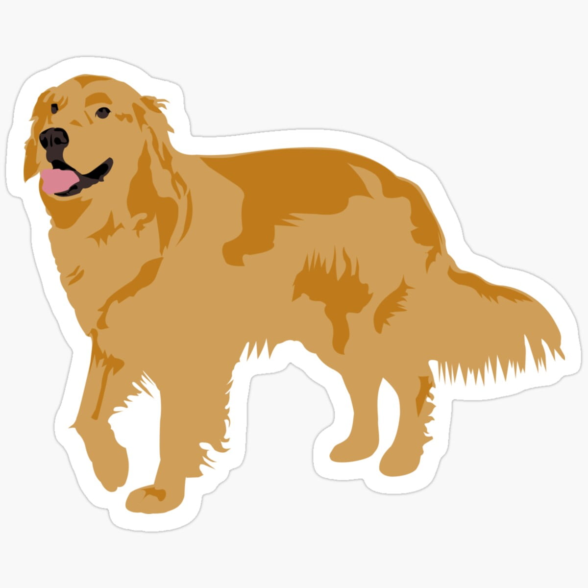 Kira Sticker - Golden Retriever Sticker, Funny Waterproof Decal For Pet ...