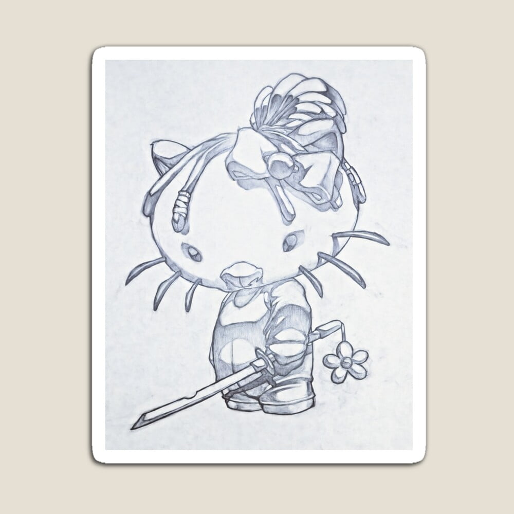 Kira Sticker With Goodbye Kitty - By Kambombo Kalambay Decorative ...