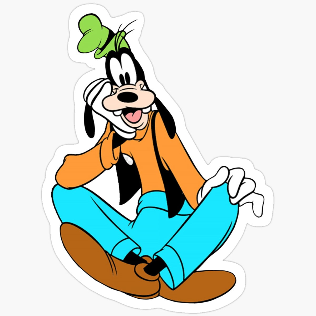 Kira Sticker - Goofy Dog Character Sticker, Funny Waterproof Decal For ...