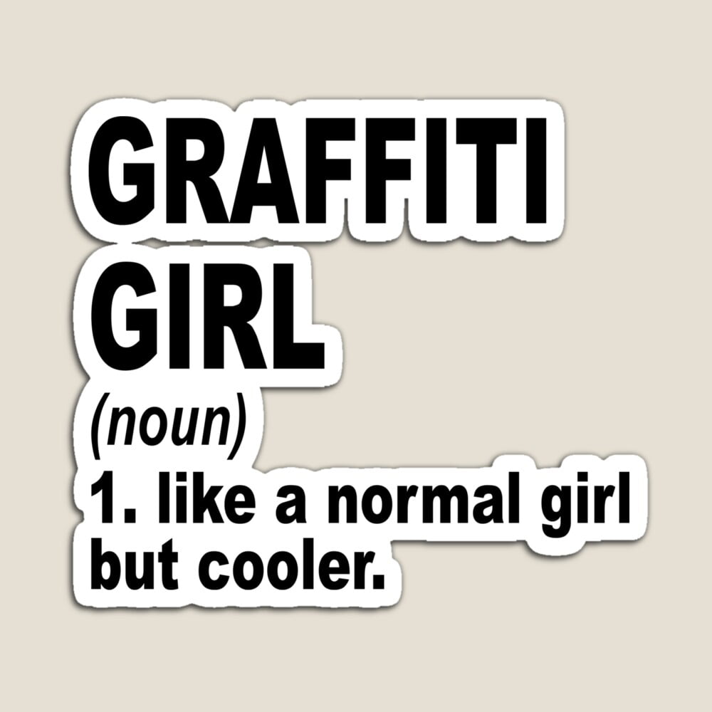 Kira Sticker With Graffiti Girl Definition,Graffiti Girl Like A Normal ...