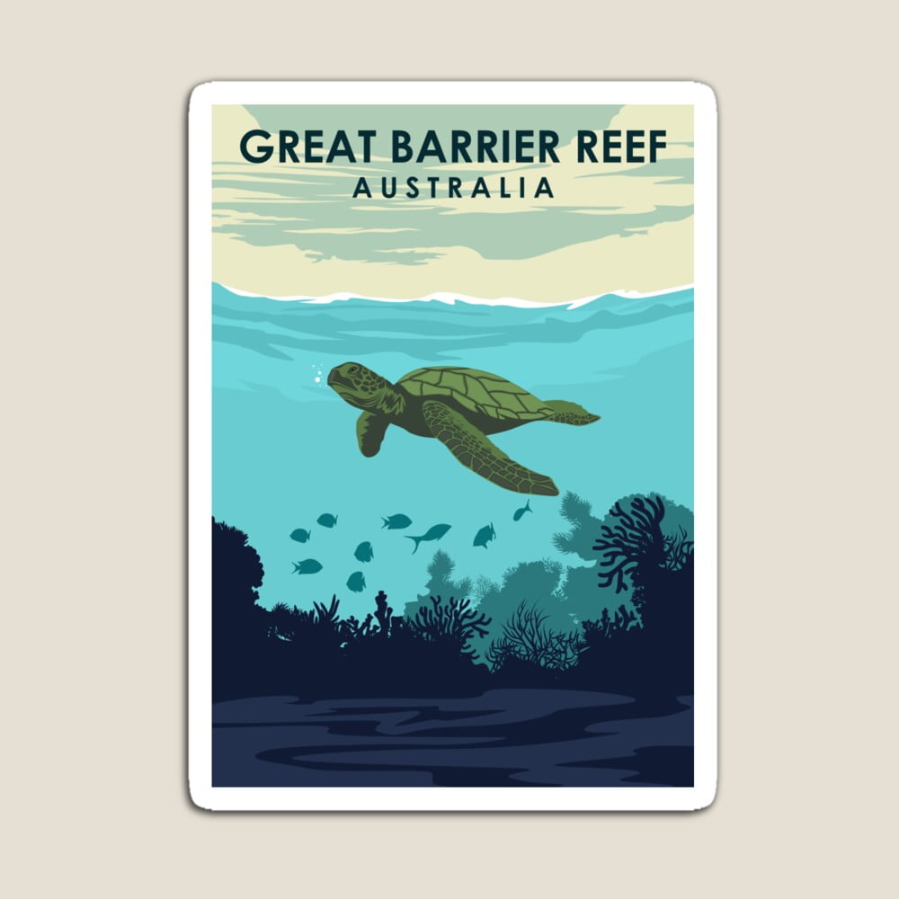 Kira Sticker With Great Barrier Reef Australia Queensland Vintage ...