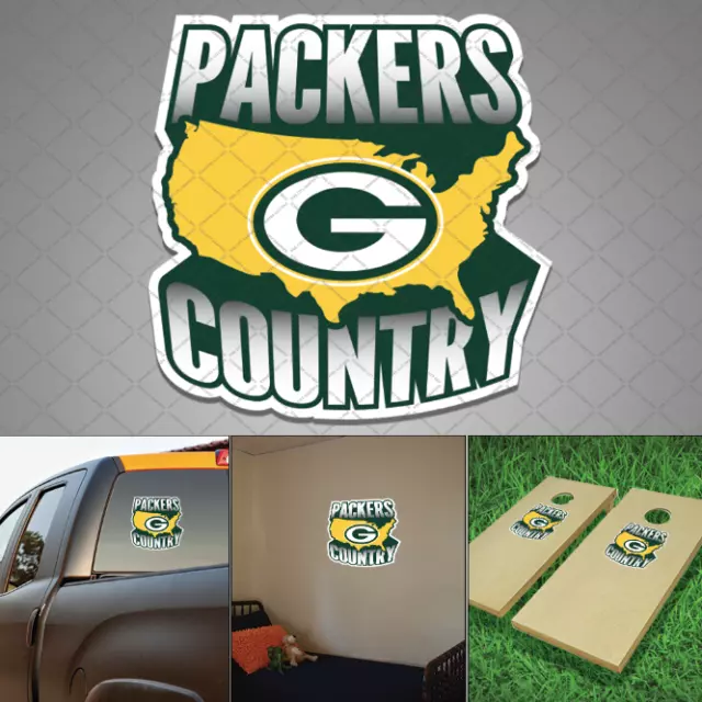 Kira Sticker With Green Bay Green Bay Football Team Country Decal Vinyl ...