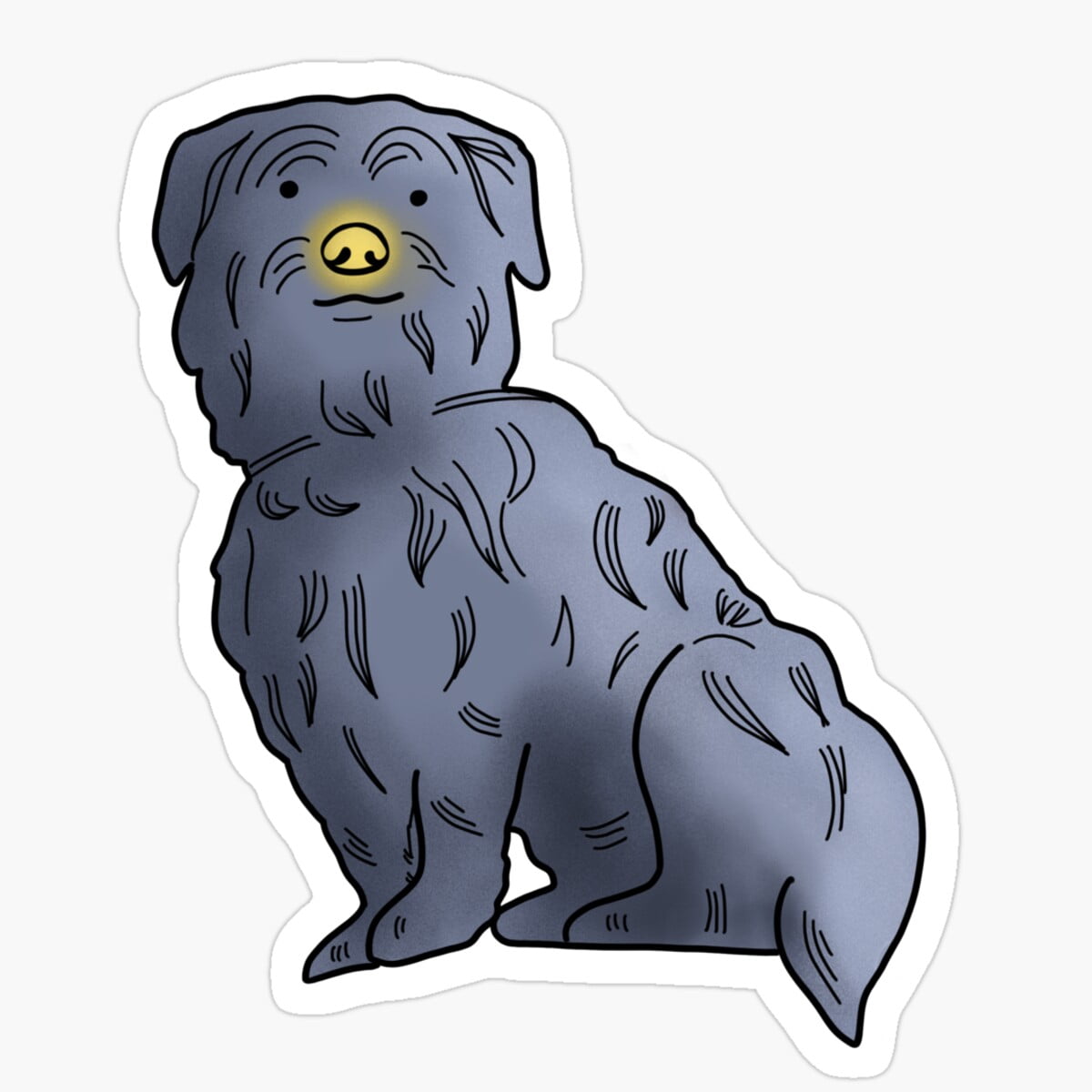 Kira Sticker - Greyfriars Bobby Sticker, Funny Waterproof Decal For Pet ...