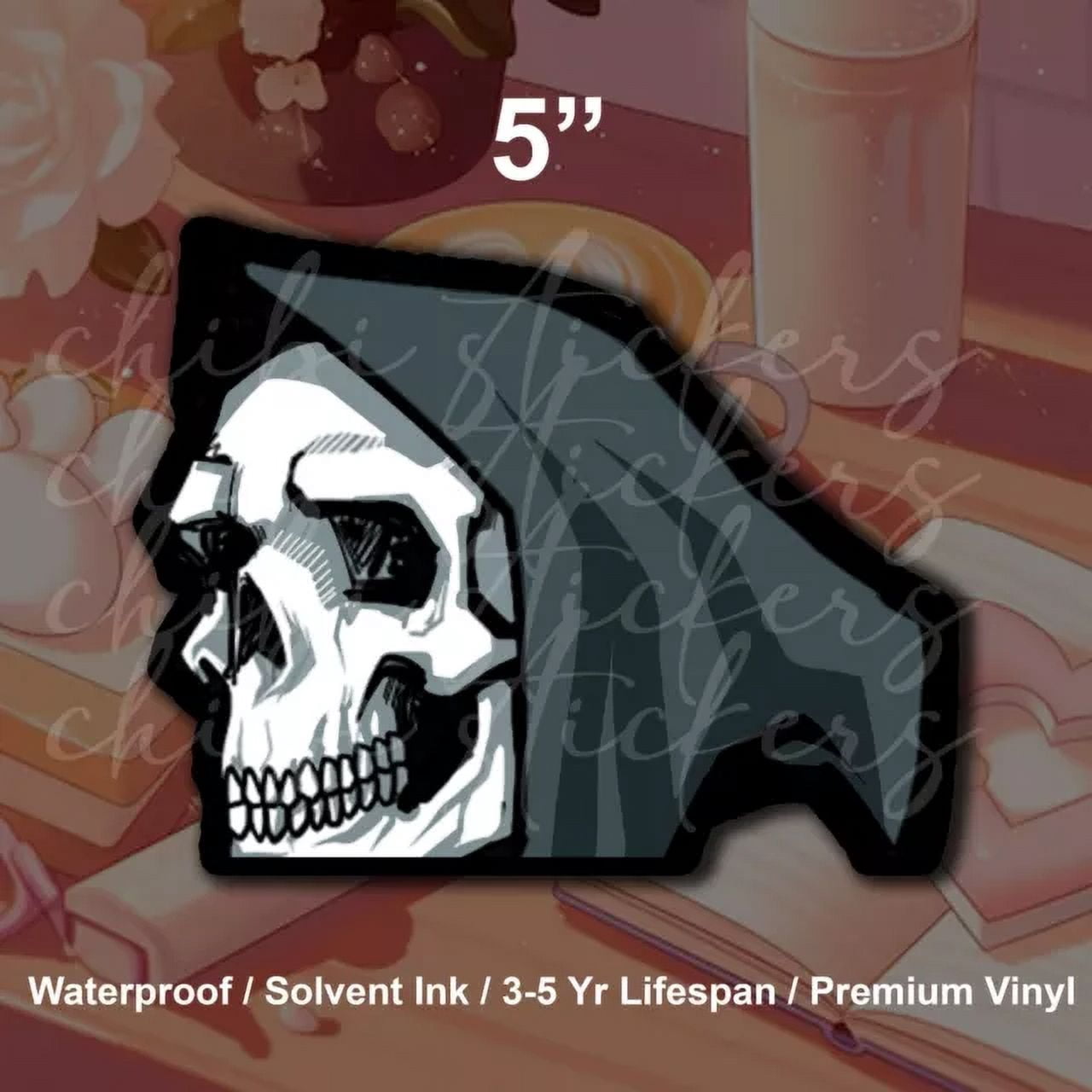 Kira Sticker With Grim Reaper Death Ghost Bumper Sticker Vinyl Sticker ...