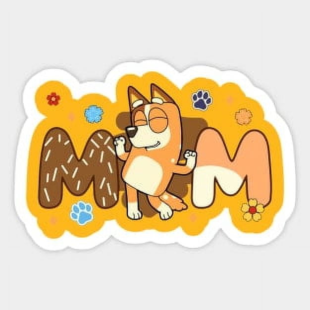 Kira Sticker With Groovy Chilli Heeler Bluey Dog Mum Bluey S For Kids ...