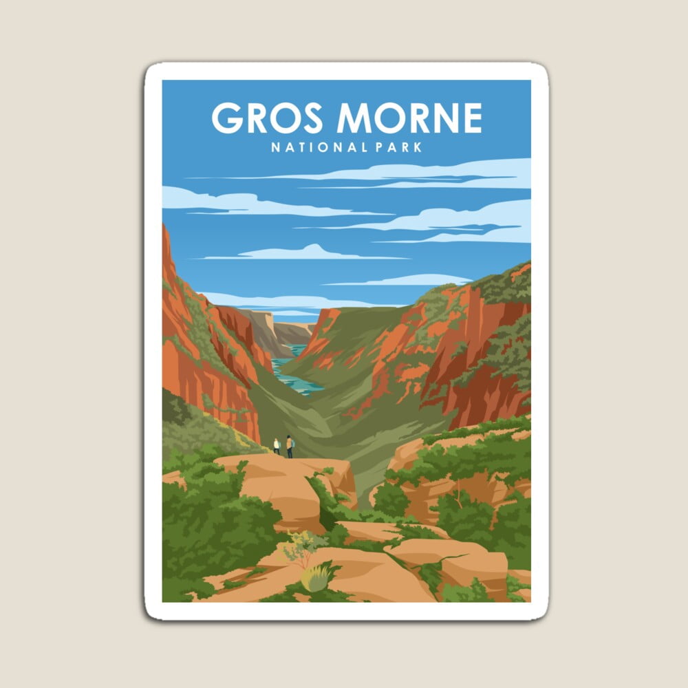 Kira Sticker With Gros Morne National Park Daytime Travel Poster ...