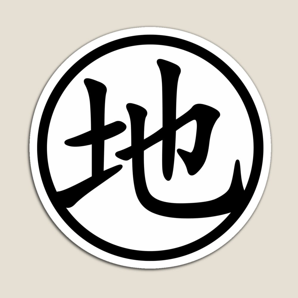 Kira Sticker With Ground / Land - Word In Circle - Symbol In Chinese ...