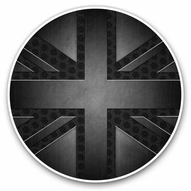Kira Sticker With Grunge Black British Union Jack Flag Cool Gift ...