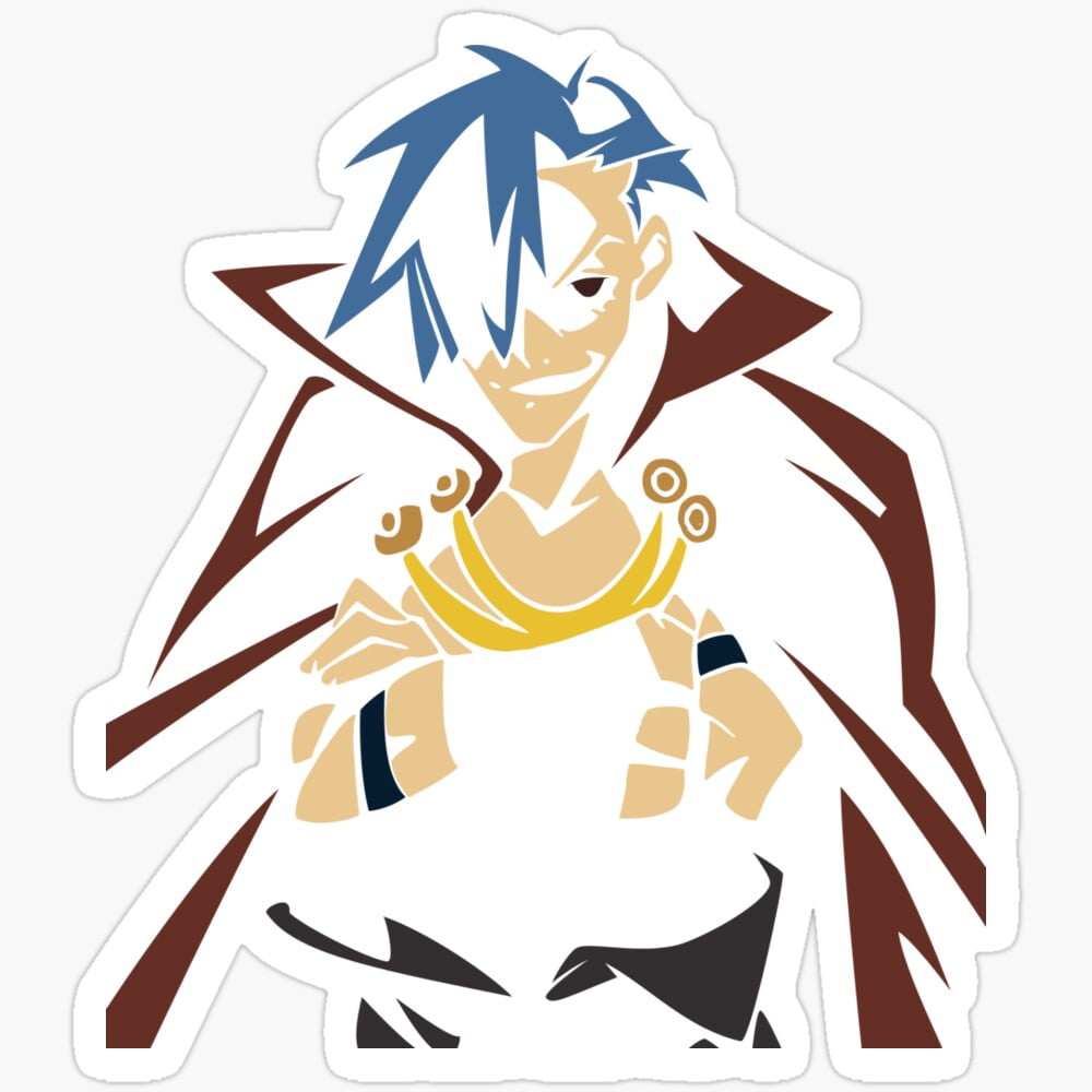 Kira Sticker - Gurren Lagann - Kamina Bro Gift For You - Phone Stickers ...
