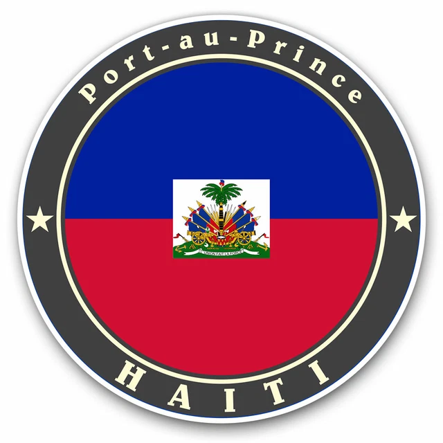 Kira Sticker With Haiti Flag Port Au Prince Travel Cool Gift Decorative ...