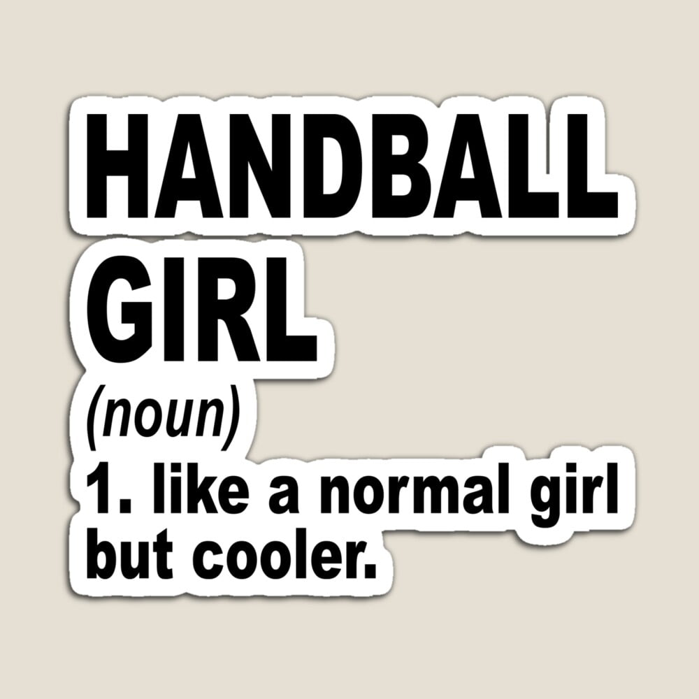 Kira Sticker With Handball Girl Like A Normal Girl But Cooler,Handball ...