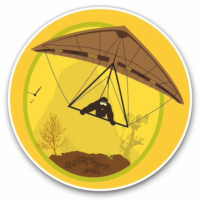 Kira Sticker With Hang Gliding Extreme Sports Cool Gift Decorative ...