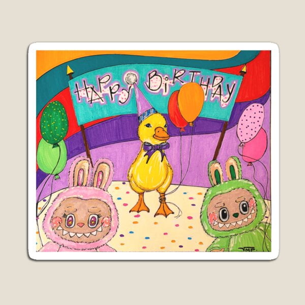 Kira Sticker With Happy Birthaday! & Birthday, Celebrate, Balloon, Duck ...