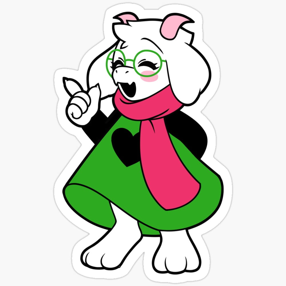 Kira Sticker - Happy Ralsei Deltarune Chibi Gift For You - Phone Stickers, Waterproof Decals ...