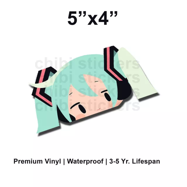 Kira Sticker With Hatsune Miku Decal Anime Girl Kawaii Cute Chibi ...