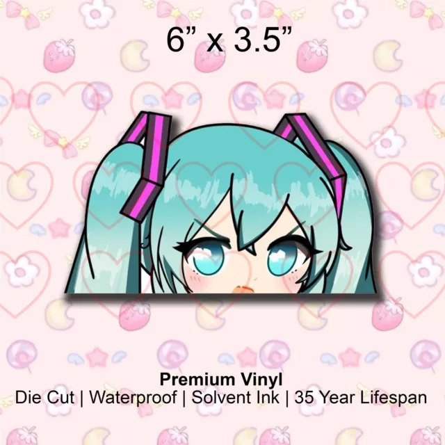 Kira Sticker With Hatsune Miku Vinyl Waterproof Decal Anime Girl Kawaii ...