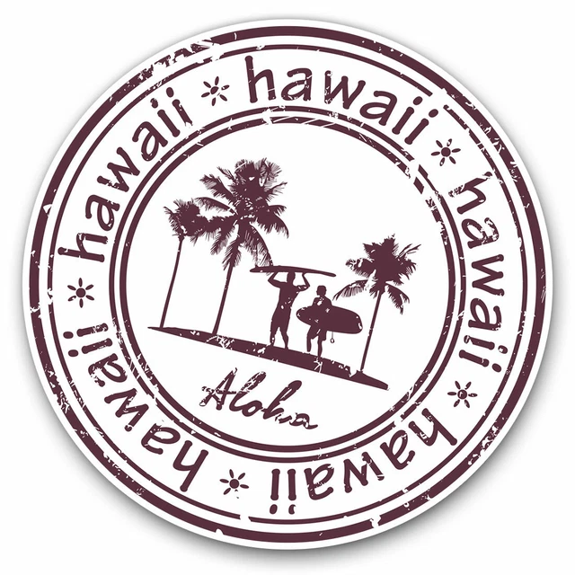 Kira Sticker With Hawaii Aloha Honolulu Surf Beach Cool Gift Decorative ...