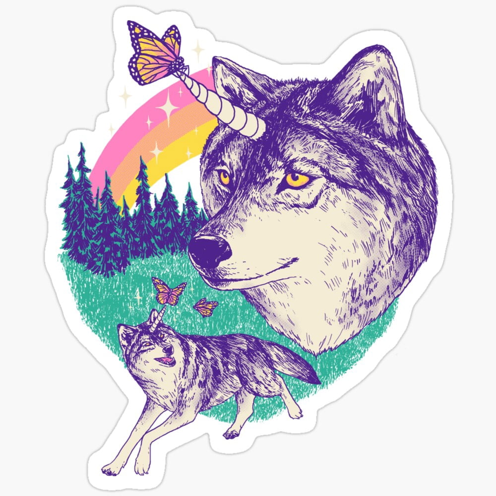 Kira Sticker - Heckin' Wolfcorns Sticker - Single, Trio, Or Squad ...